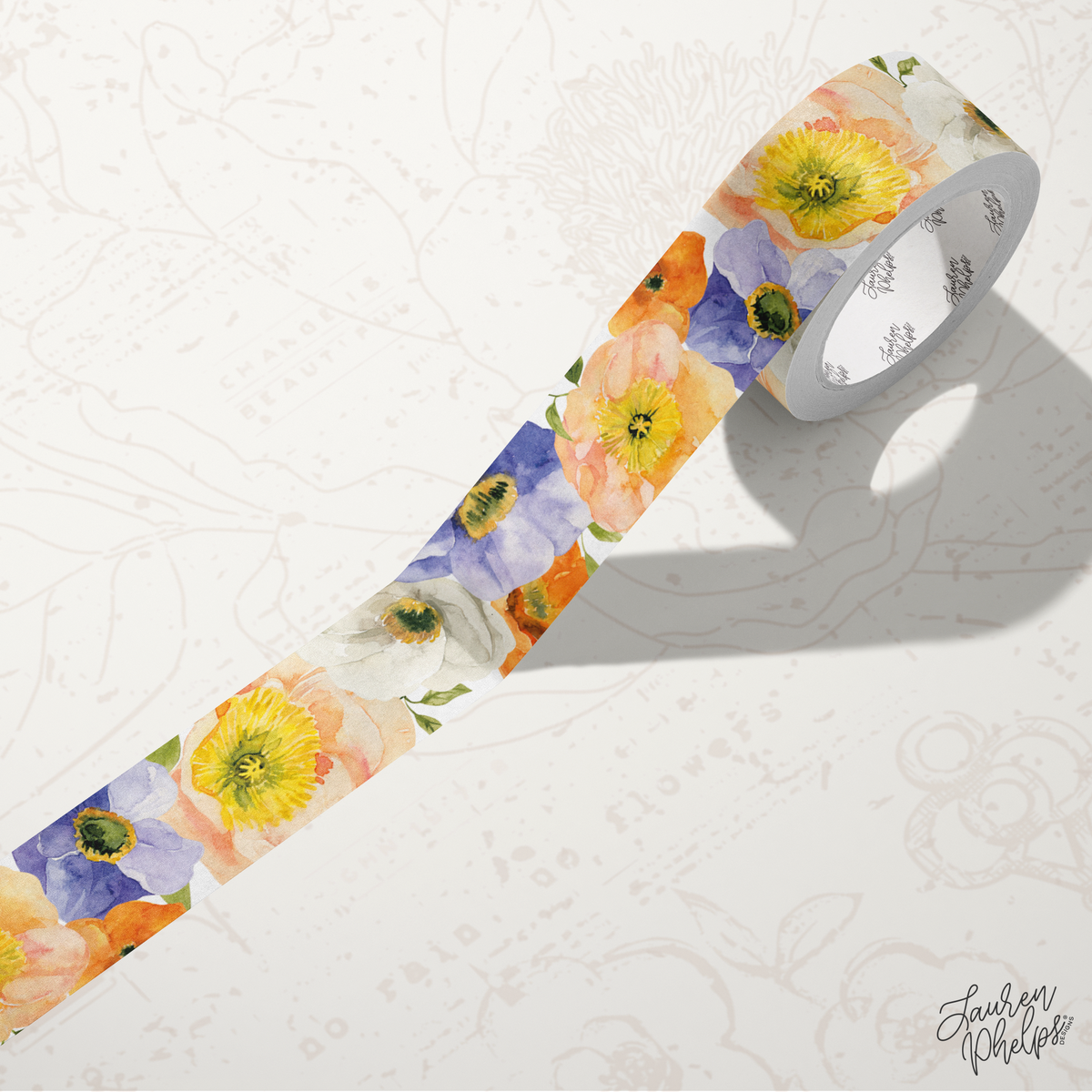 Sunny Summer 15mm washi – Lauren Phelps Designs