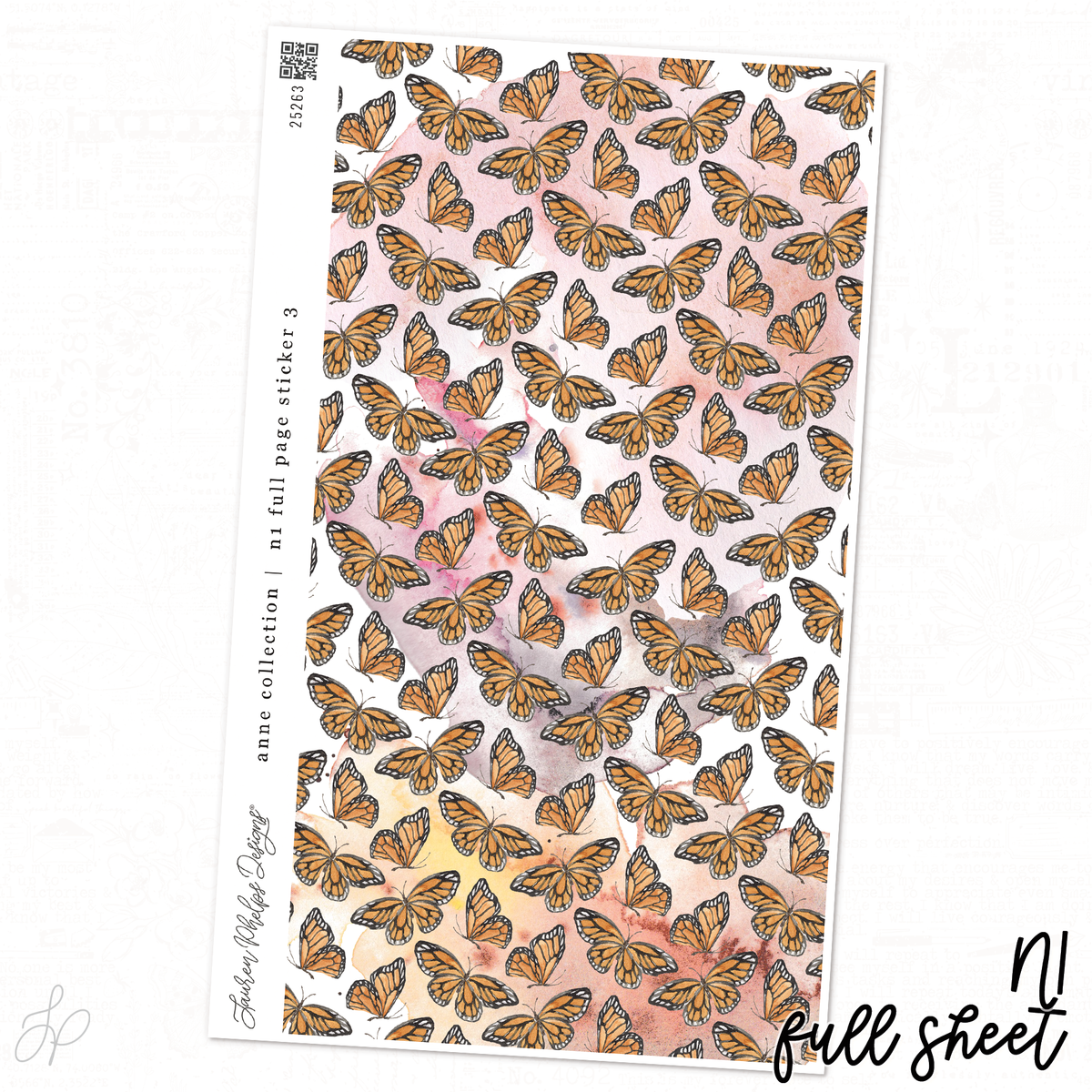 Anne Collection | N1 Full Sheet Sticker 3 – Lauren Phelps Designs