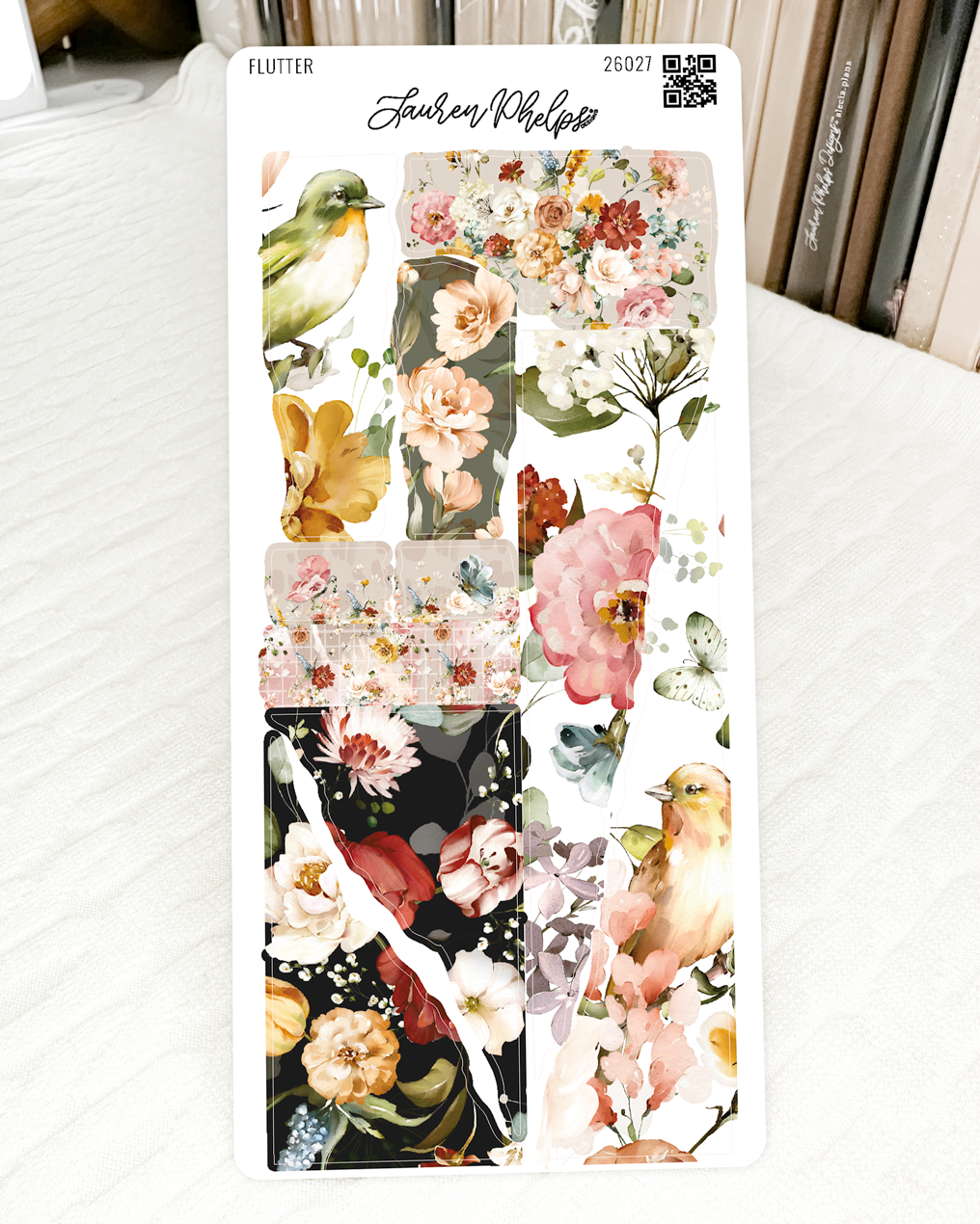Flutter Collection | Torn Paper Sticker Sheet – Lauren Phelps Designs