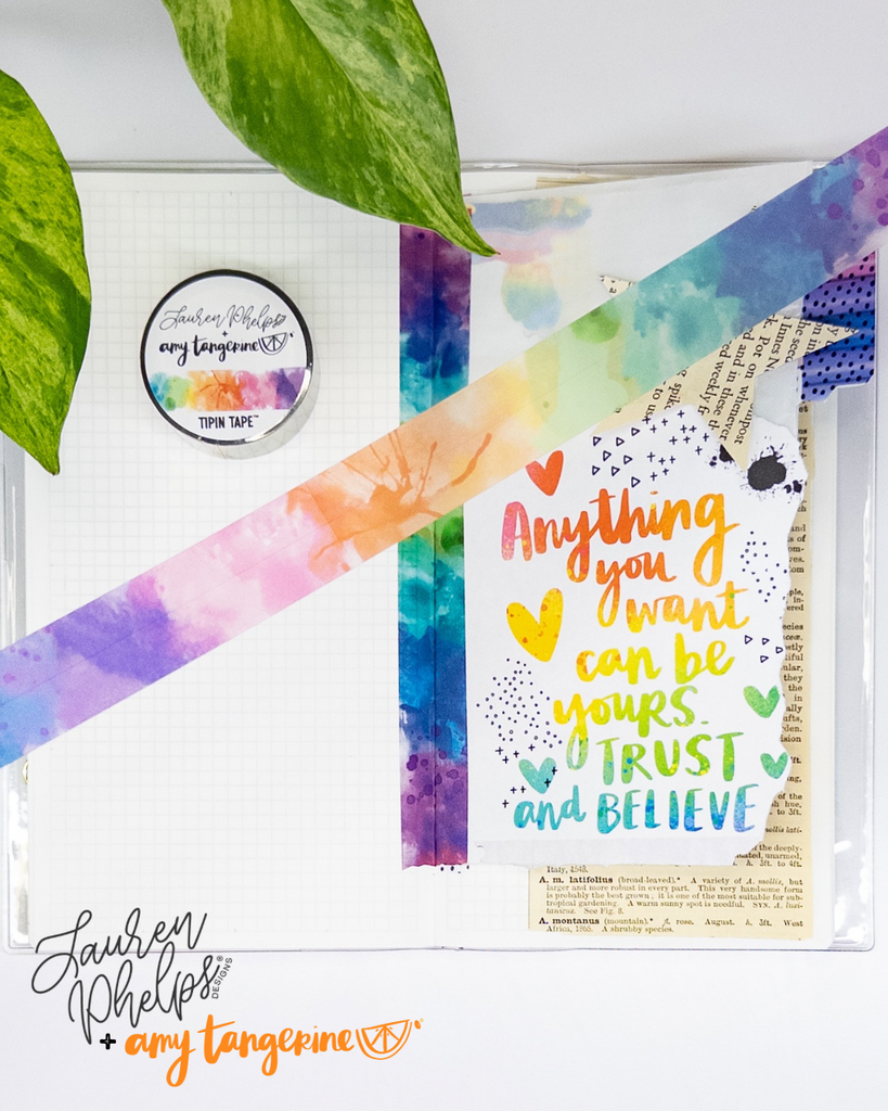 LPD x Amy Tangerine TipIn Tape™ Collaboration | Watercolor Rainbow Mat ...
