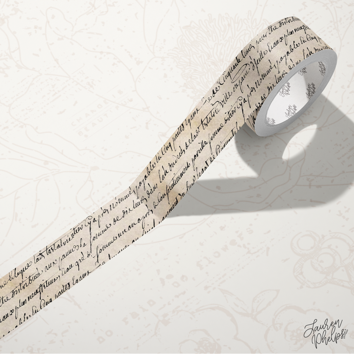 French Parchment 15mm washi || RESTOCK – Lauren Phelps Designs
