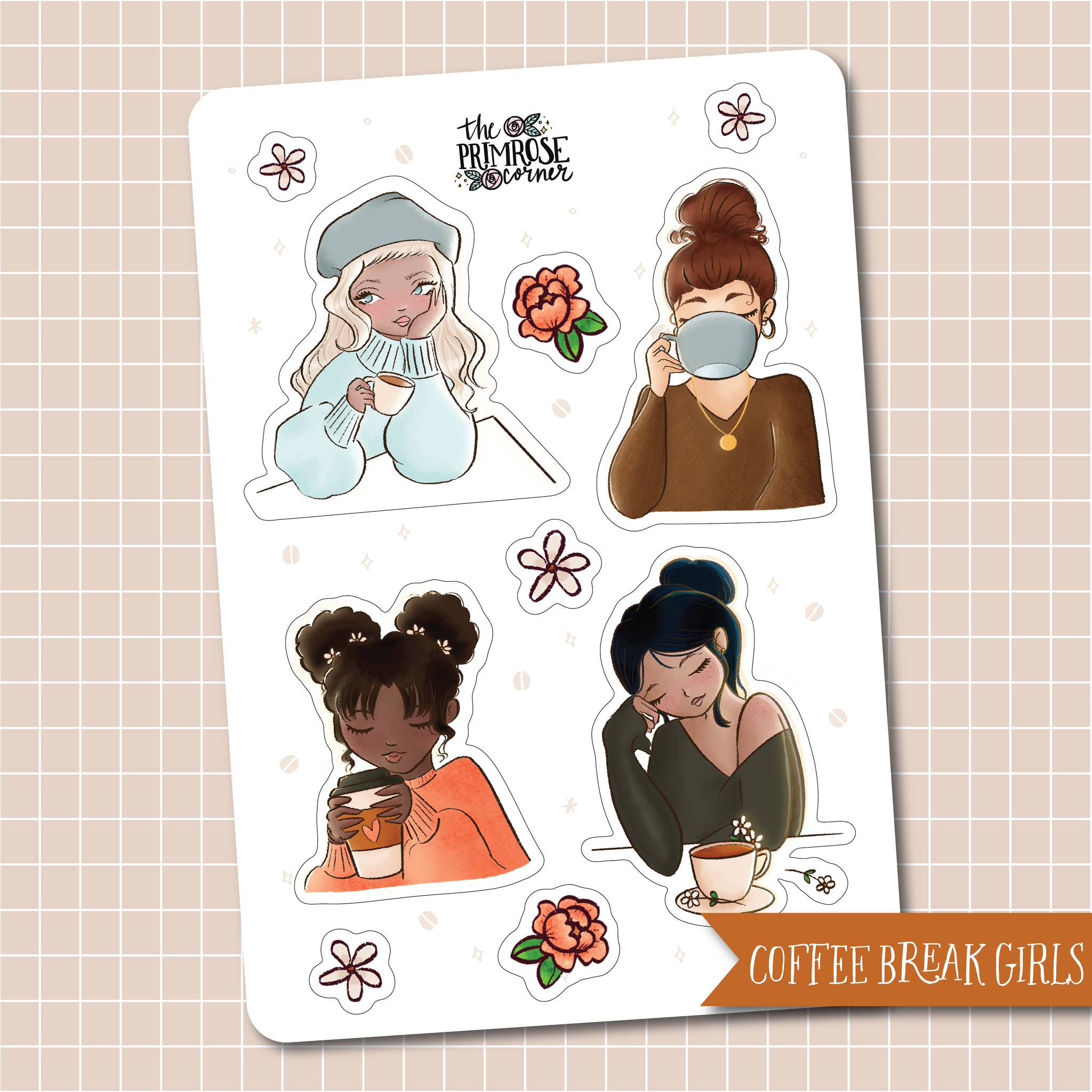 THE PRIMROSE CORNER || Coffee Break Girls – Lauren Phelps Designs