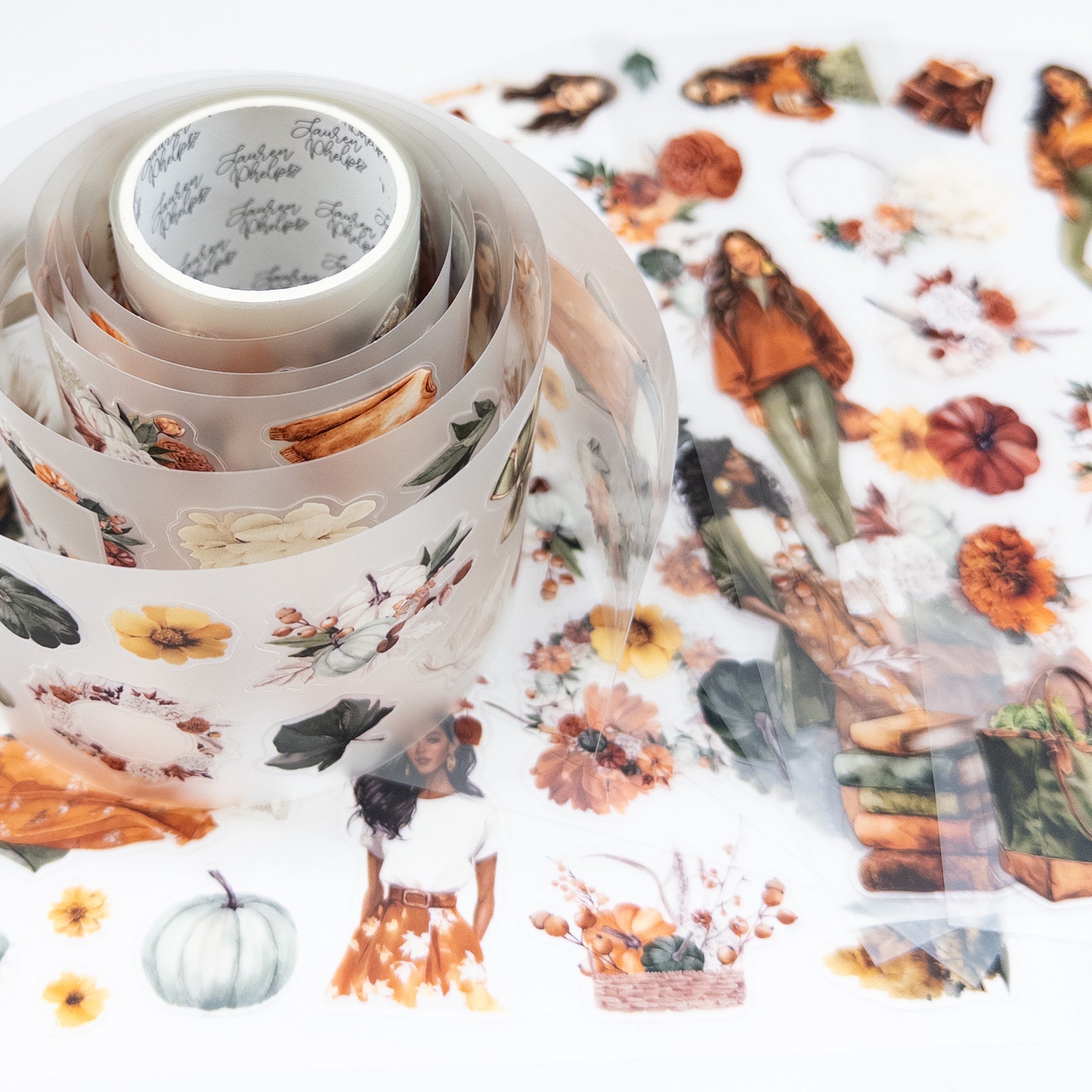 Sage Season Kiss Cut, Perforated, Satin P.E.T. Tape 55mm – Lauren ...