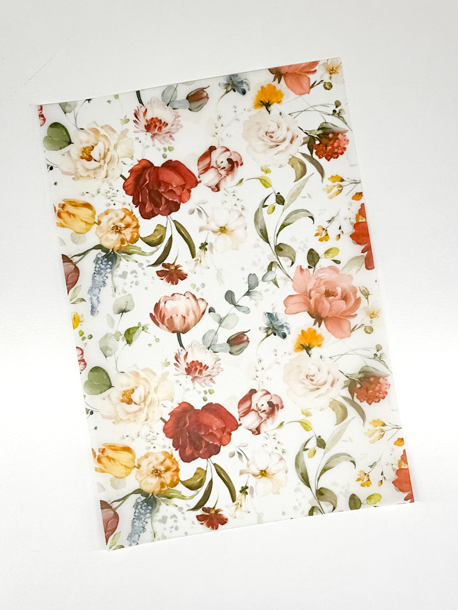 Flutter Collection | Vellum Red Rose – Lauren Phelps Designs