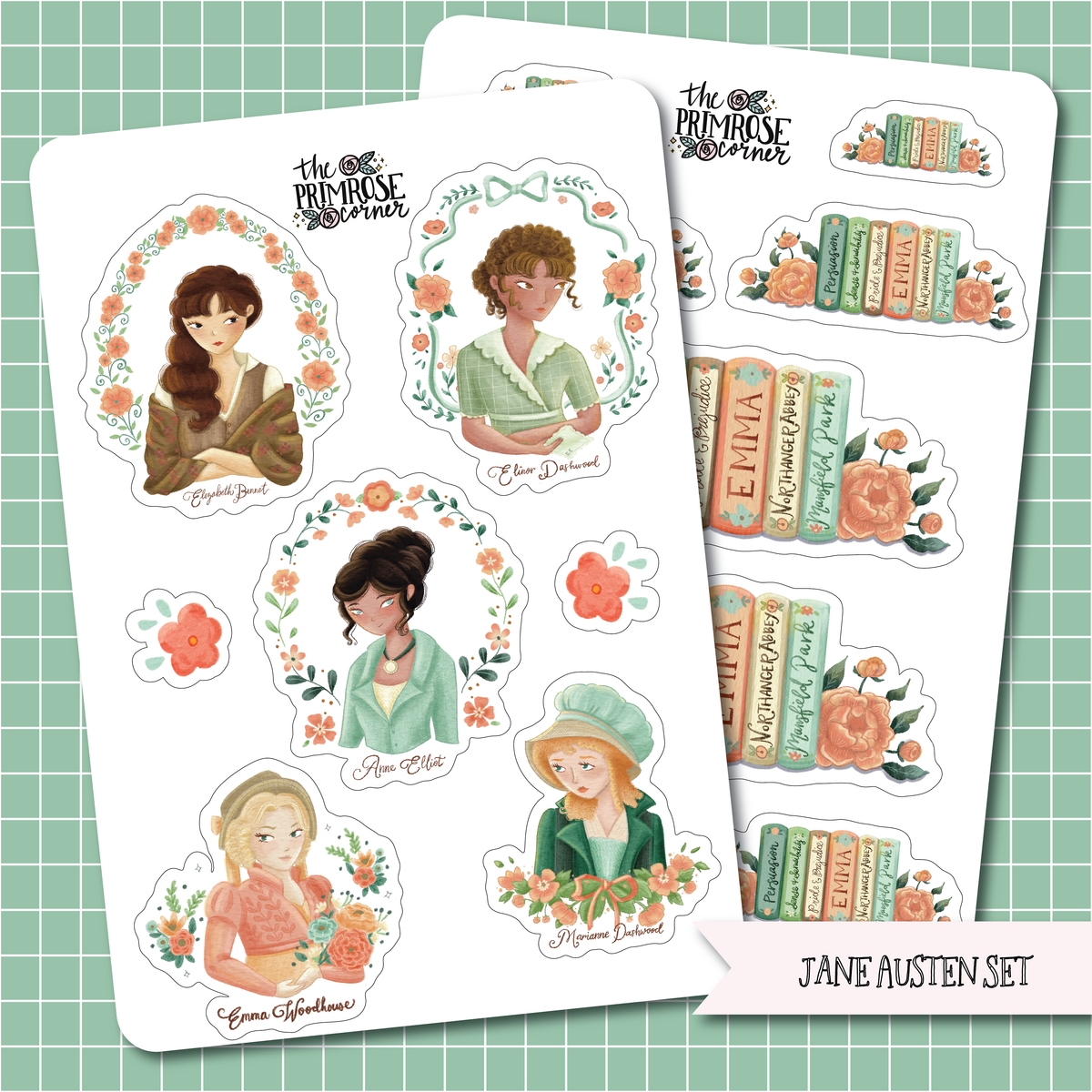 THE PRIMROSE CORNER || Jane Austen Collection Set of 2 – Lauren Phelps ...