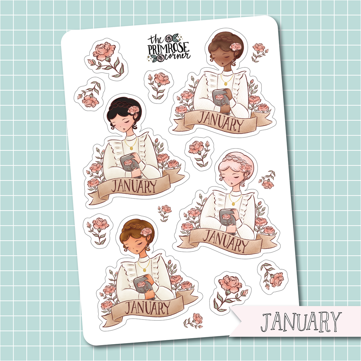 THE PRIMROSE CORNER || January Birth Flower Girl, Carnation – Lauren ...