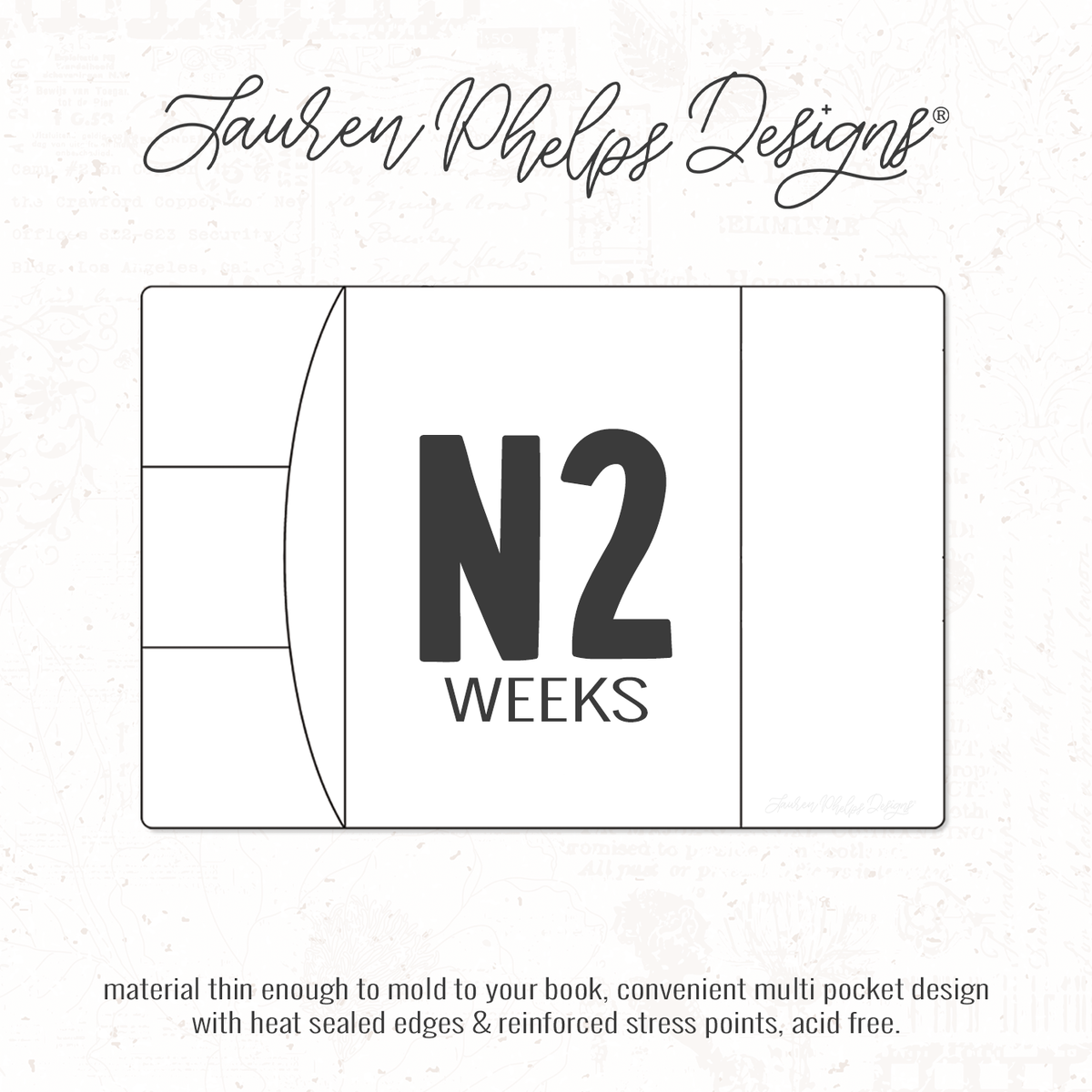 N2 Weeks | Clear Soft Vinyl Notebook Cover | 2 Sizes – Lauren Phelps ...
