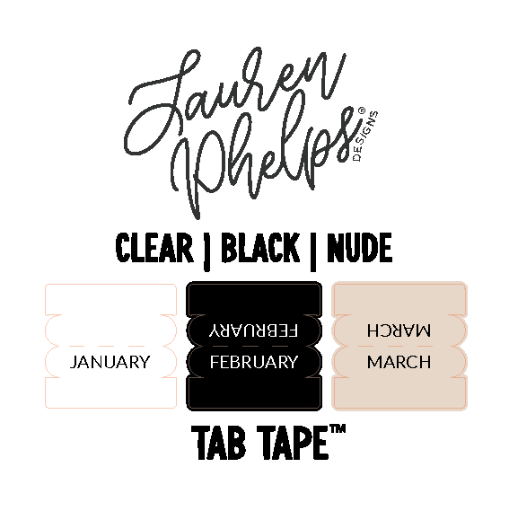TabTape™ || Rounded Neutral Kiss Cut, Perforated, Satin P.E.T. Tape 20 ...