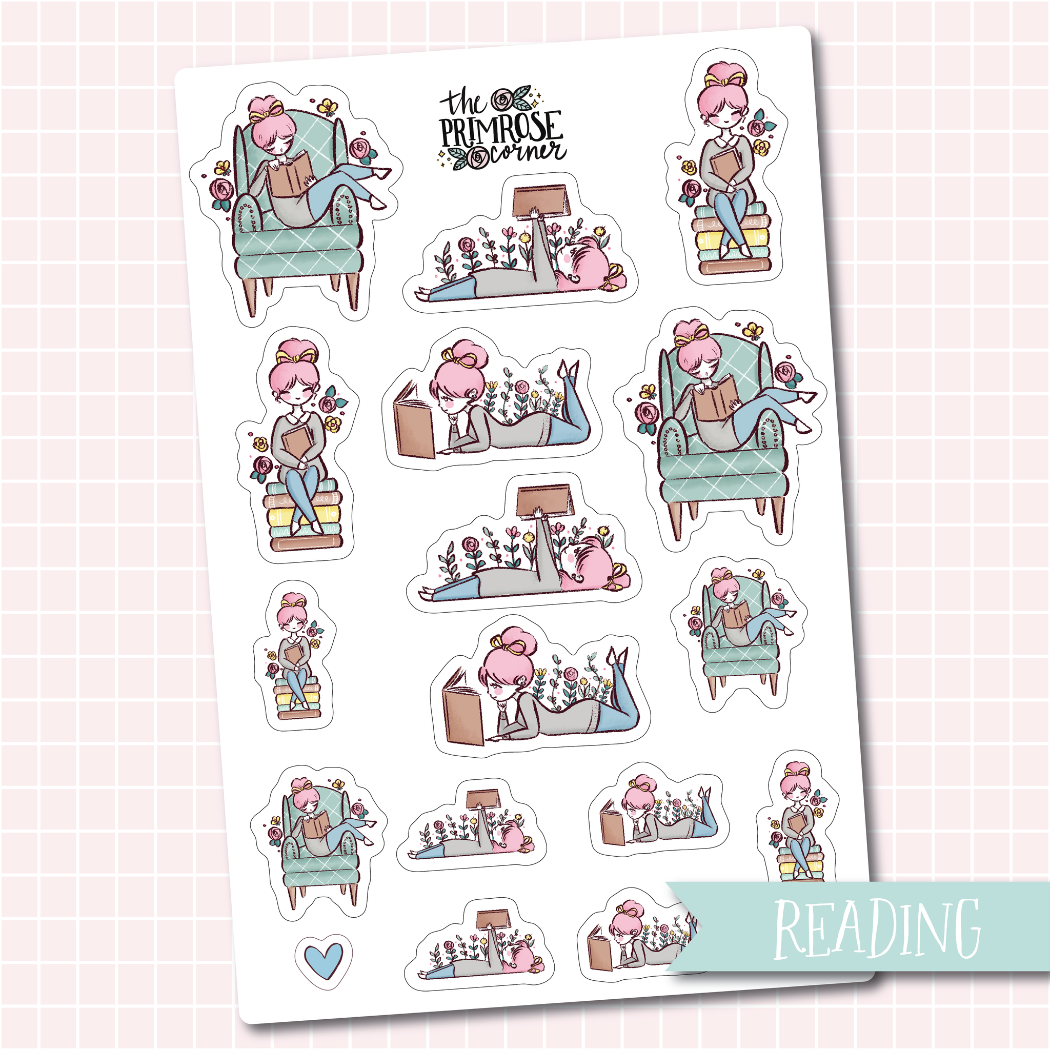 THE PRIMROSE CORNER || Reading Primrose Character Stickers – Lauren ...