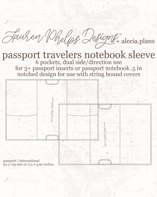 Passport Clear Vinyl Travelers Notebook Sleeve – Lauren Phelps Designs