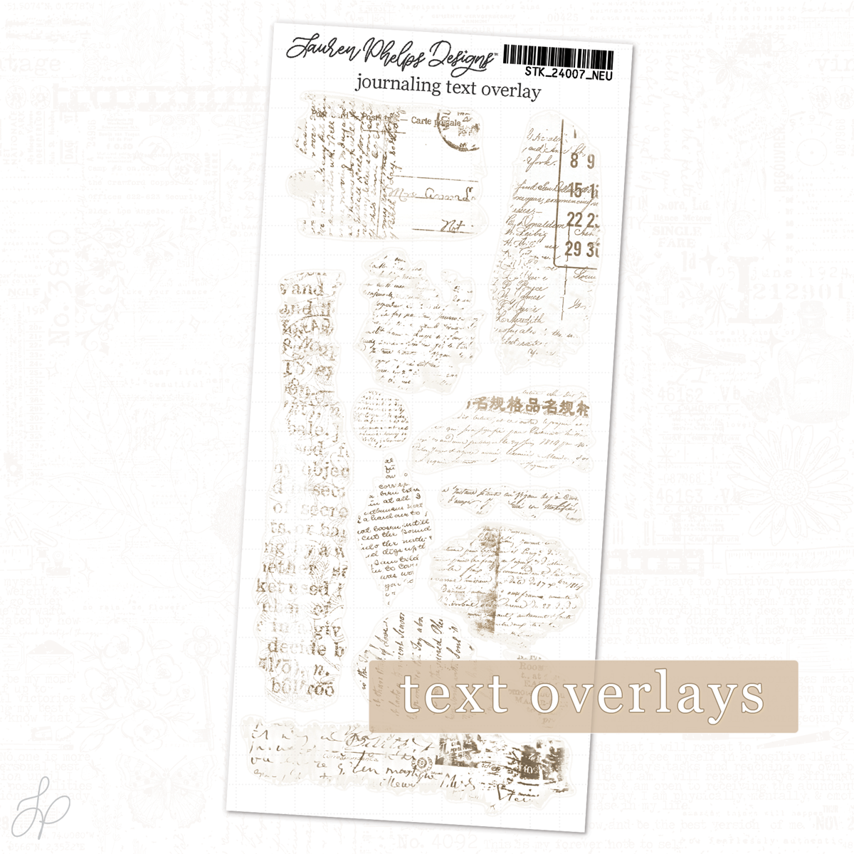 Journaling Text Overlays | Classically Chic Basics – Lauren Phelps Designs