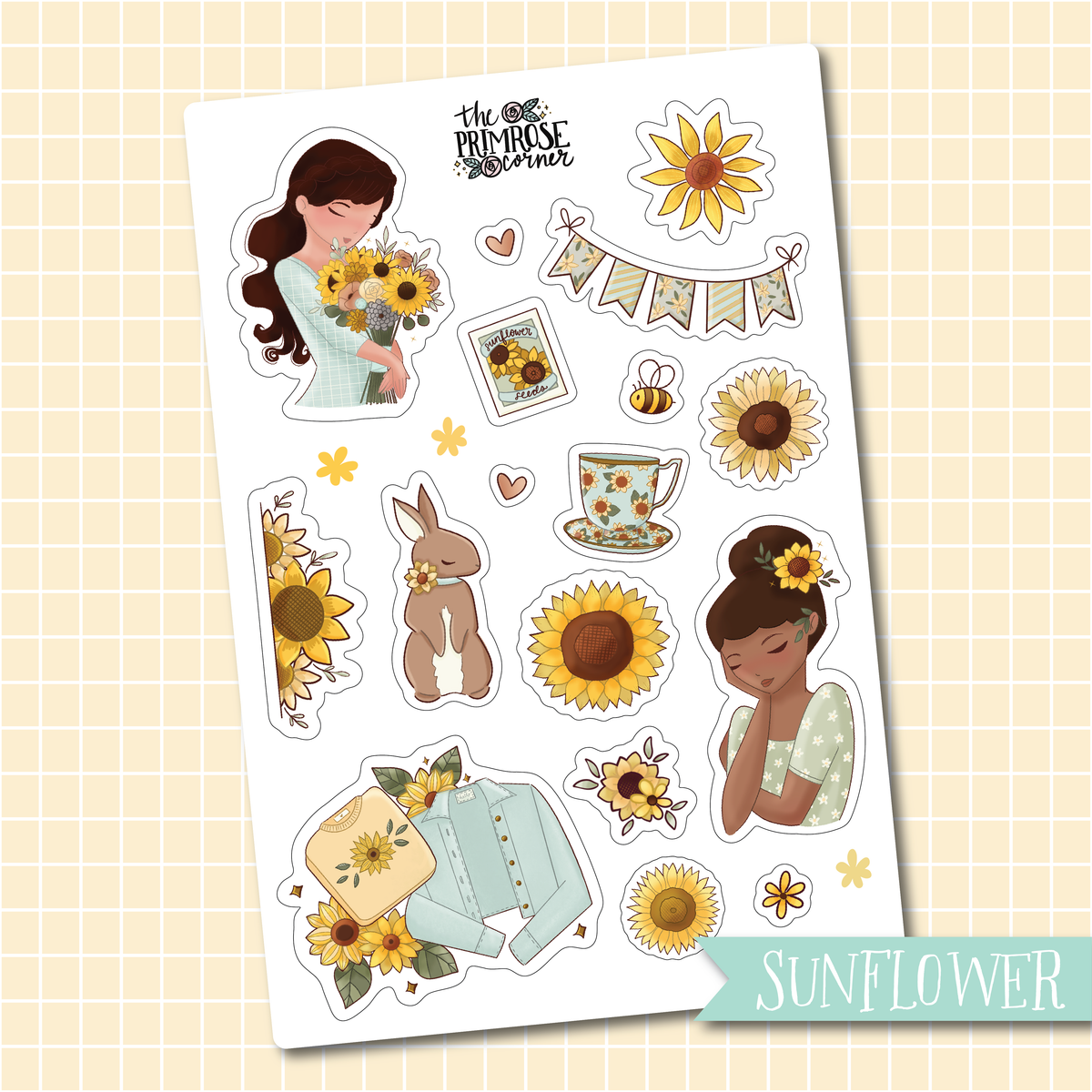 THE PRIMROSE CORNER || Sunflower Collection Bundle | Full set of 4 she ...