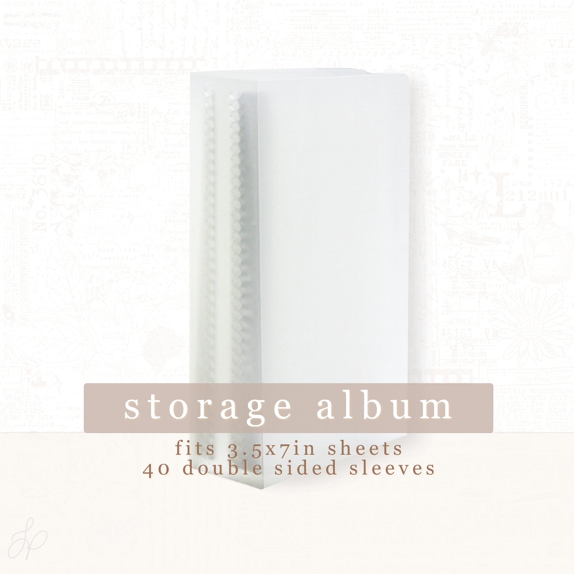 Sticker Storage Album | 40 sleeves | 7x3.5x1.65in – Lauren Phelps Designs